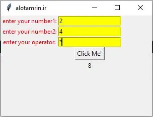 سورس کد ماشین حساب در tkinter پایتون - الو تمرین